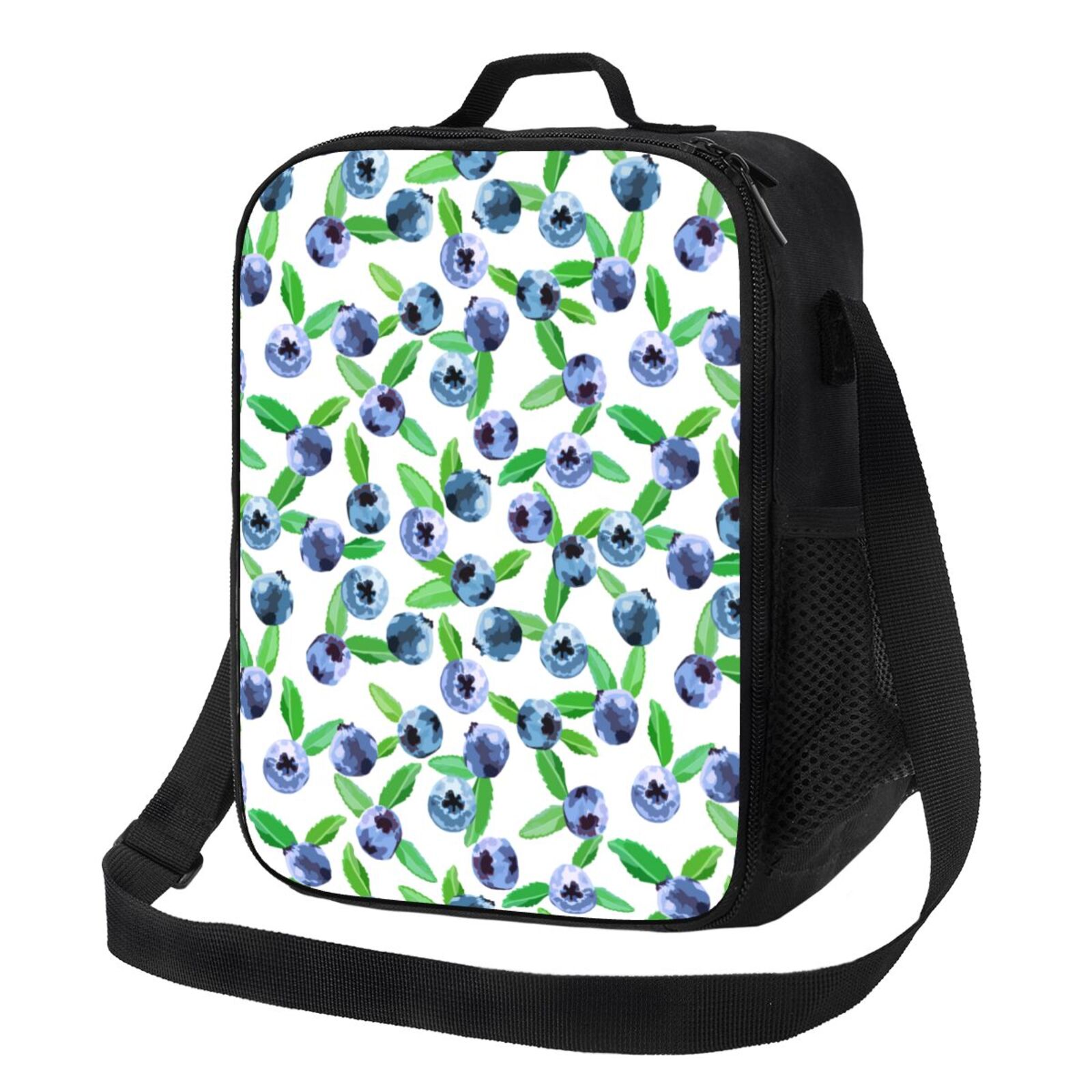 Blueberry green Print Lunch Box for Women Men, Insulated Lunch with ...