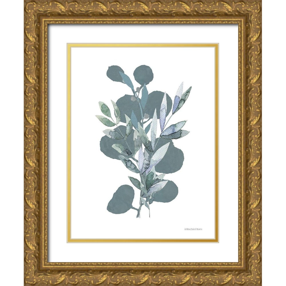 Bluebird Barn 12x14 Gold Ornate Wood Framed with Double Matting Museum ...