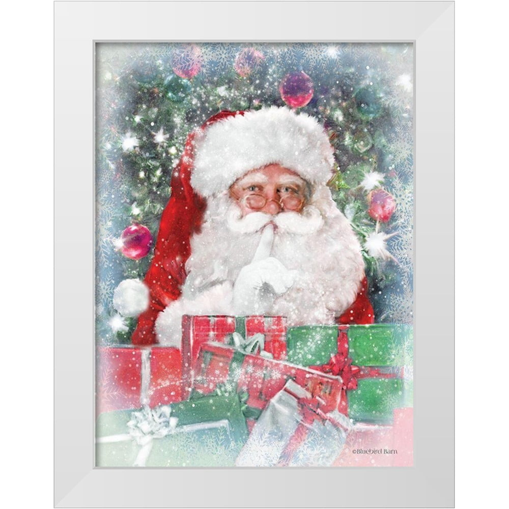 Bluebird Barn 12x14 White Modern Wood Framed Museum Art Print Titled ...