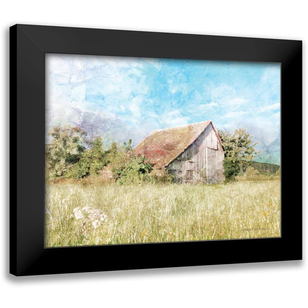 Bluebird Barn 14x12 Black Modern Framed Museum Art Print Titled ...