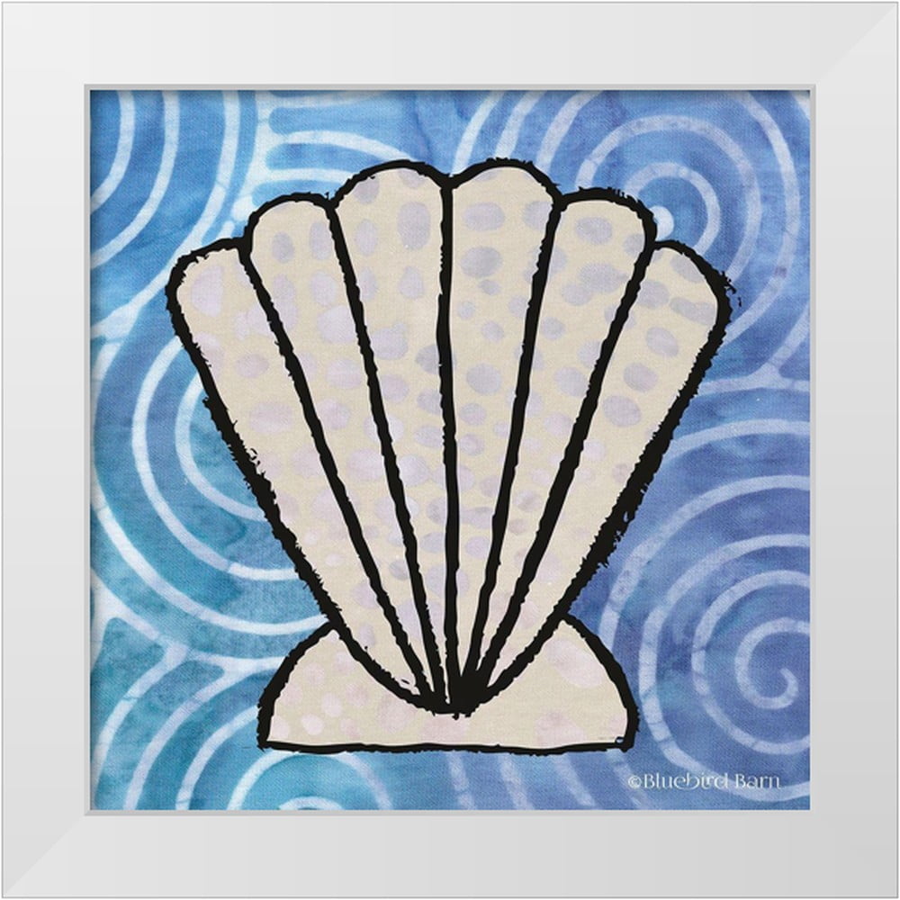 Bluebird Barn 15x15 White Modern Wood Framed Museum Art Print Titled ...