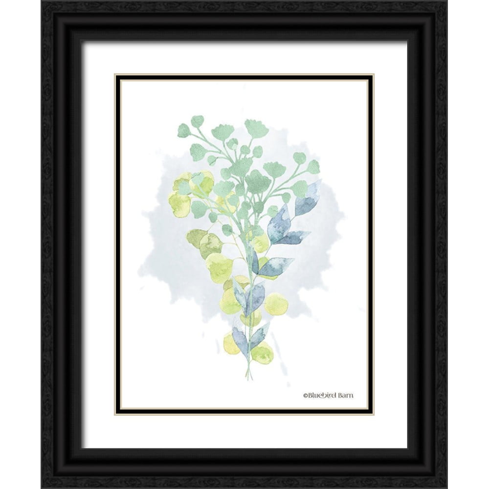 Bluebird Barn 15x18 Black Ornate Wood Framed with Double Matting Museum ...