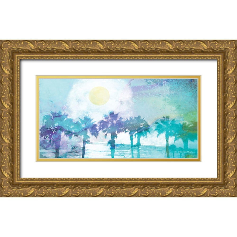 Bluebird Barn 18x11 Gold Ornate Wood Framed with Double Matting Museum ...