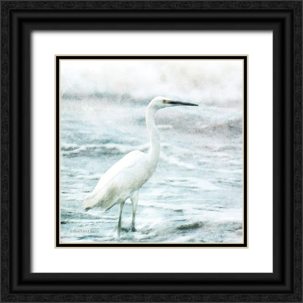 Bluebird Barn 20x20 Black Ornate Wood Framed with Double Matting Museum ...