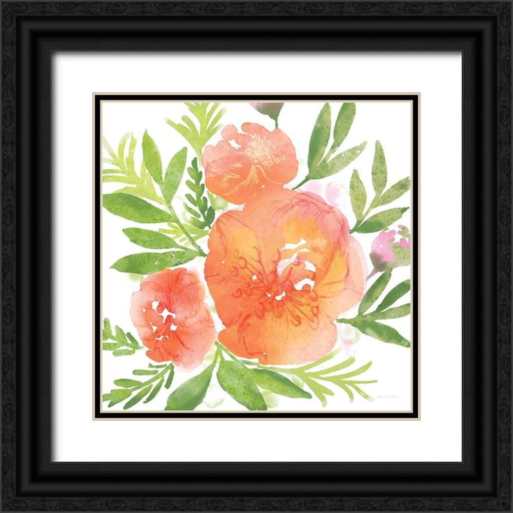 Bluebird Barn 20x20 Black Ornate Wood Framed with Double Matting Museum ...