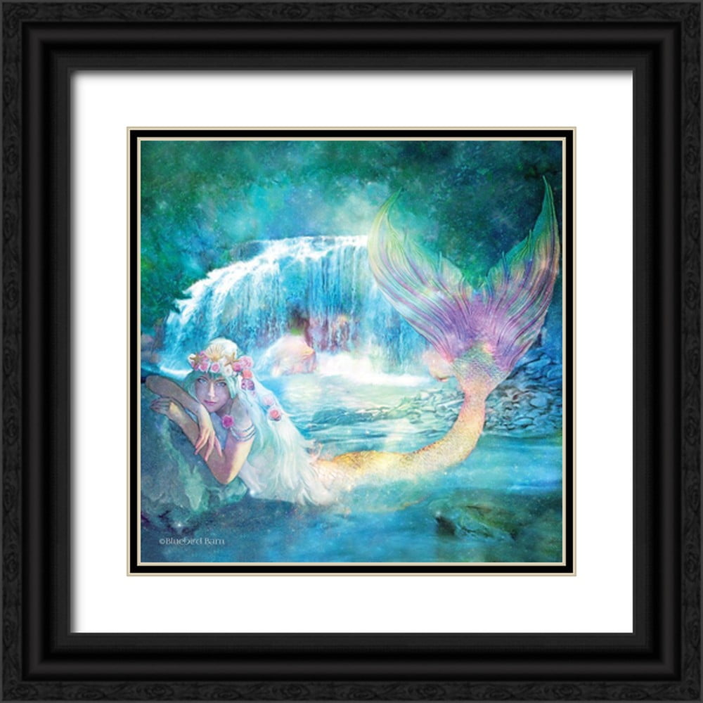 Bluebird Barn 20x20 Black Ornate Wood Framed with Double Matting Museum ...