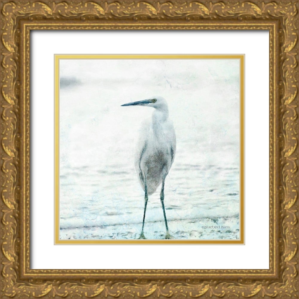 Bluebird Barn 20x20 Gold Ornate Wood Framed with Double Matting Museum ...