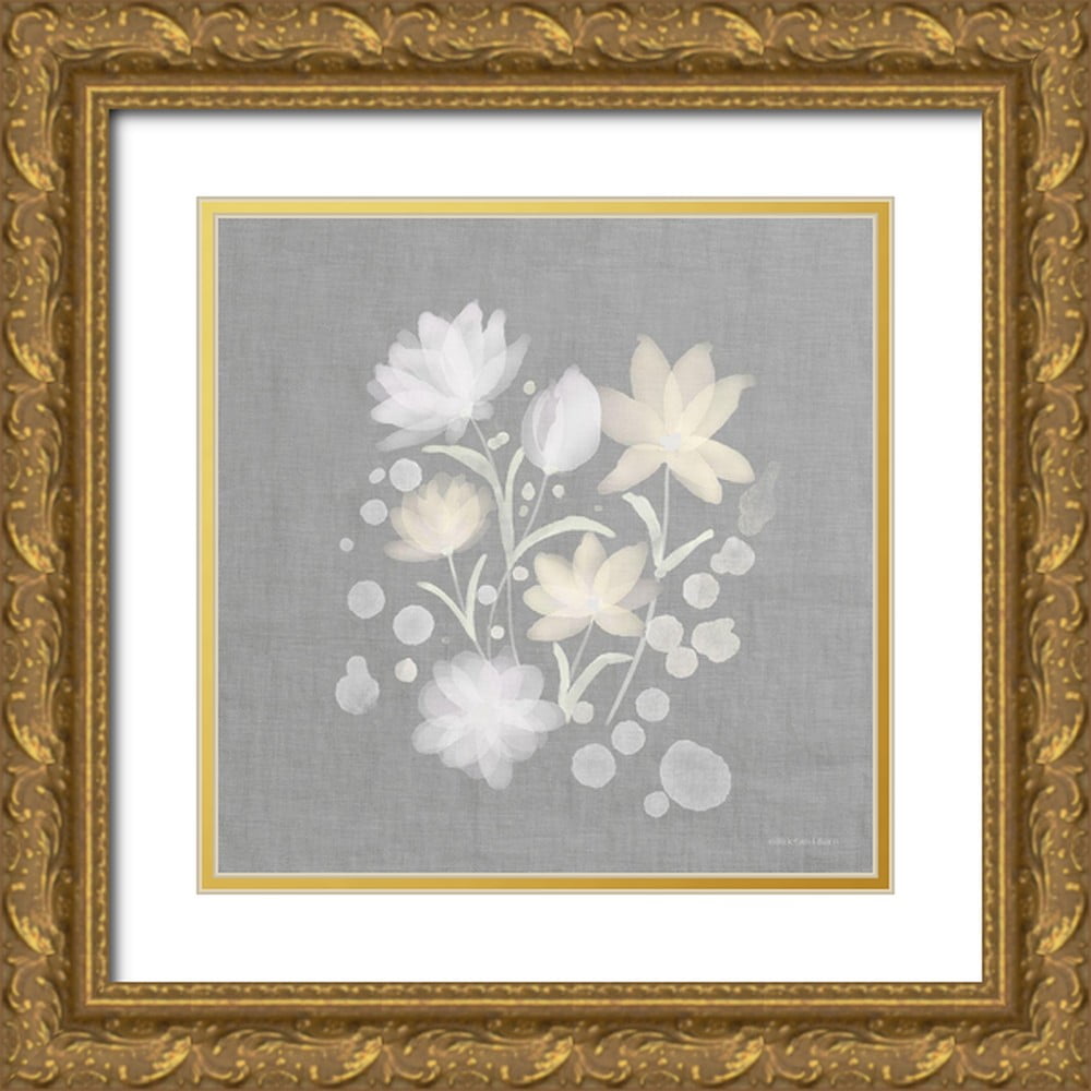 Bluebird Barn 20x20 Gold Ornate Wood Framed with Double Matting Museum ...