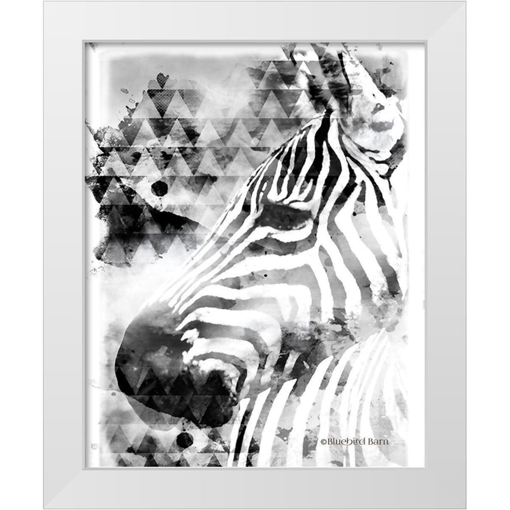 Bluebird Barn 20x24 White Modern Wood Framed Museum Art Print Titled ...