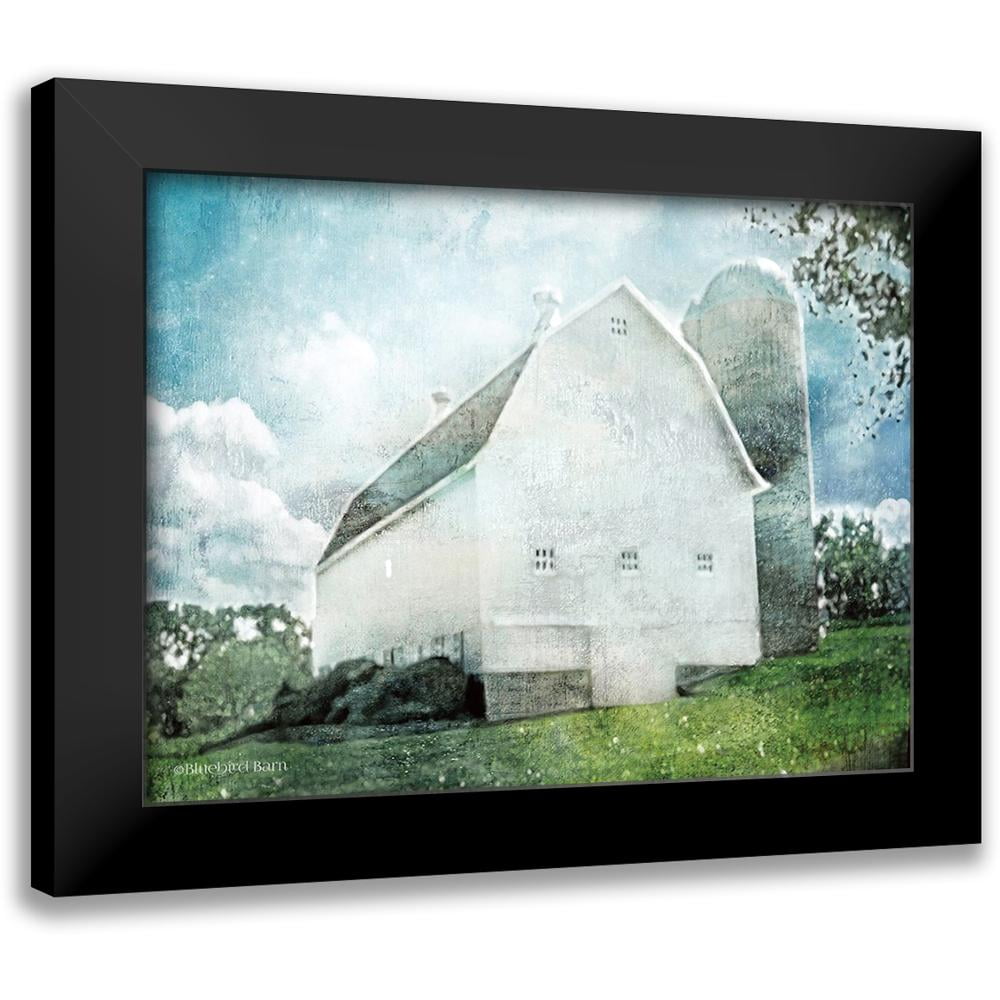 Bluebird Barn 24x19 Black Modern Framed Museum Art Print Titled - White ...