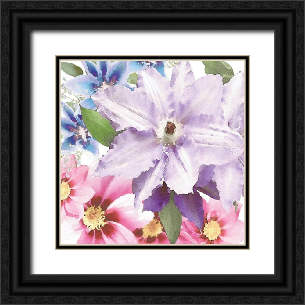 Bluebird Barn 26x26 Black Ornate Wood Framed with Double Matting Museum ...