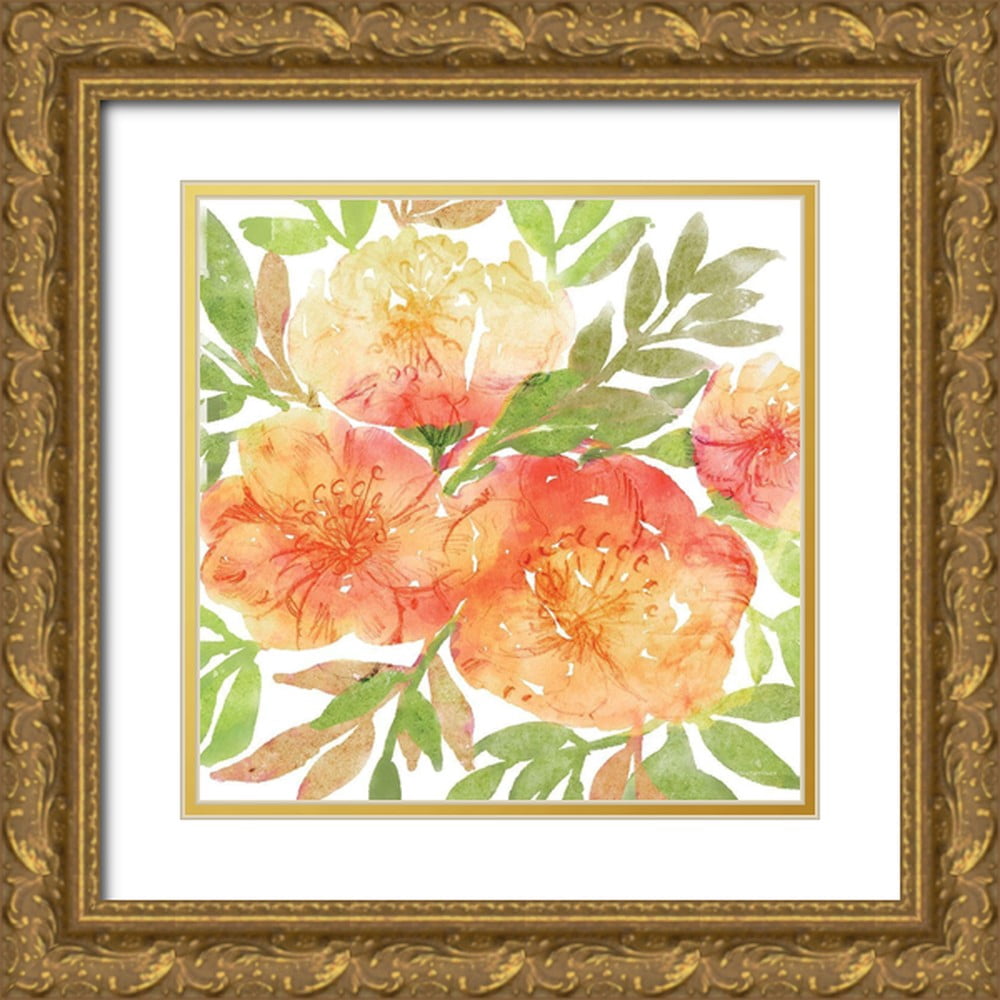 Bluebird Barn 26x26 Gold Ornate Wood Framed with Double Matting Museum ...