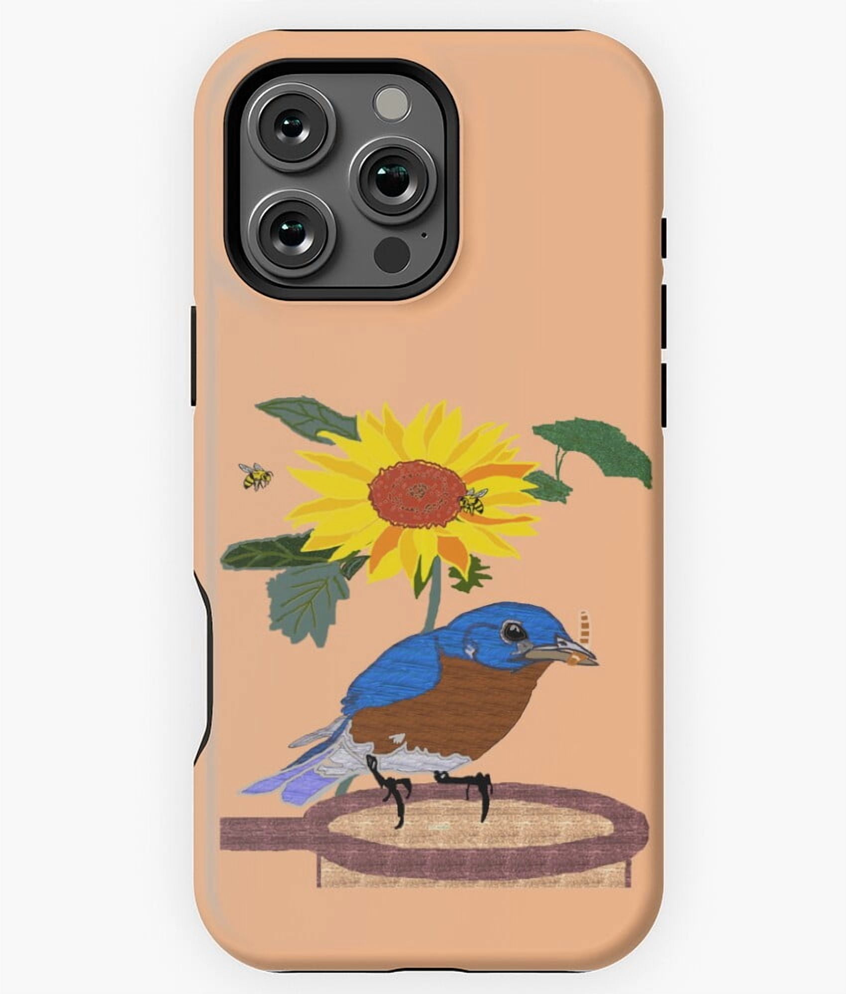 Bluebird Catches a Worm M20186 Phone case for iPhone 11 to 16 Pro Max ...