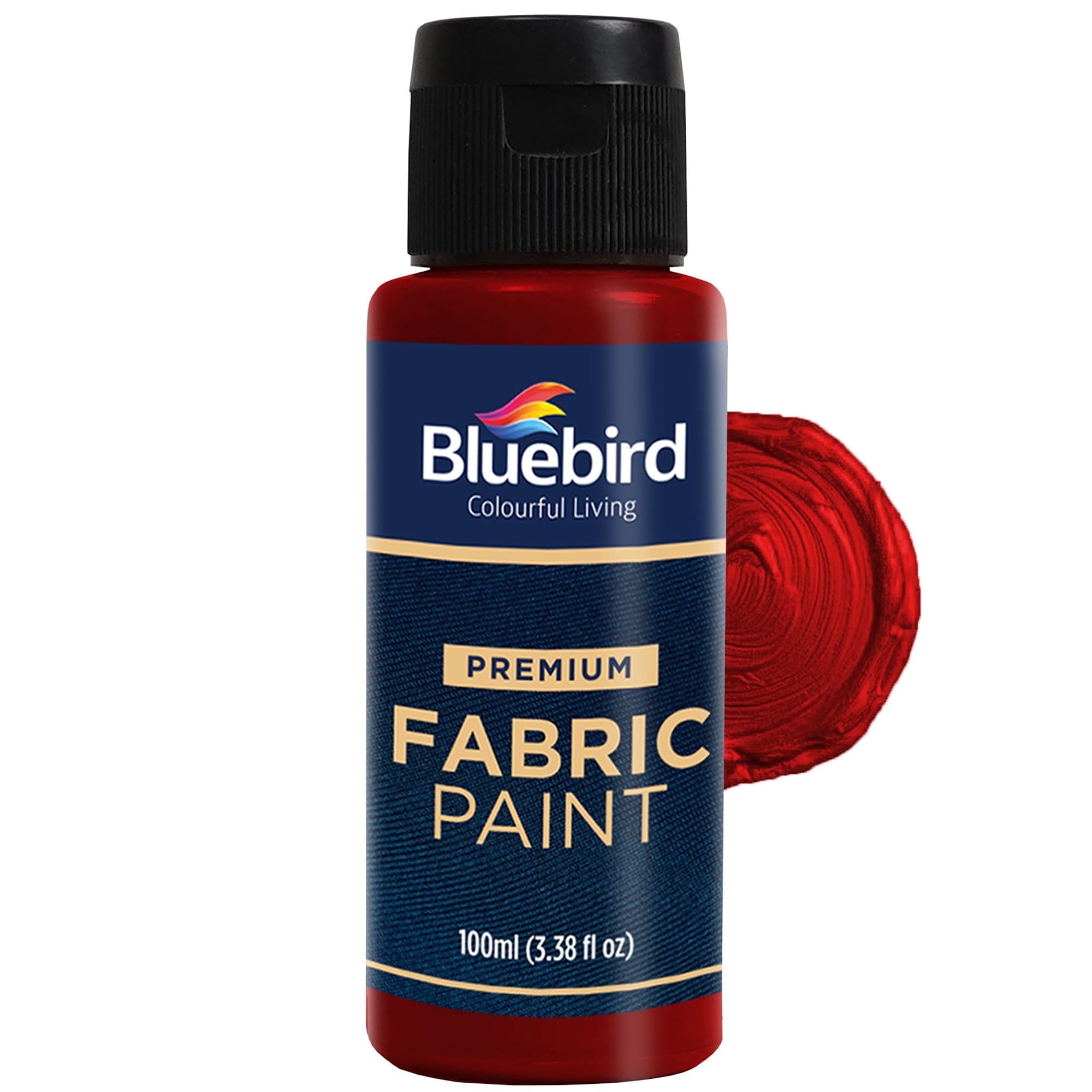 Bluebird Fabric Paint, Blood Red, 3.4 Fl Oz, for Clothes, Furniture ...