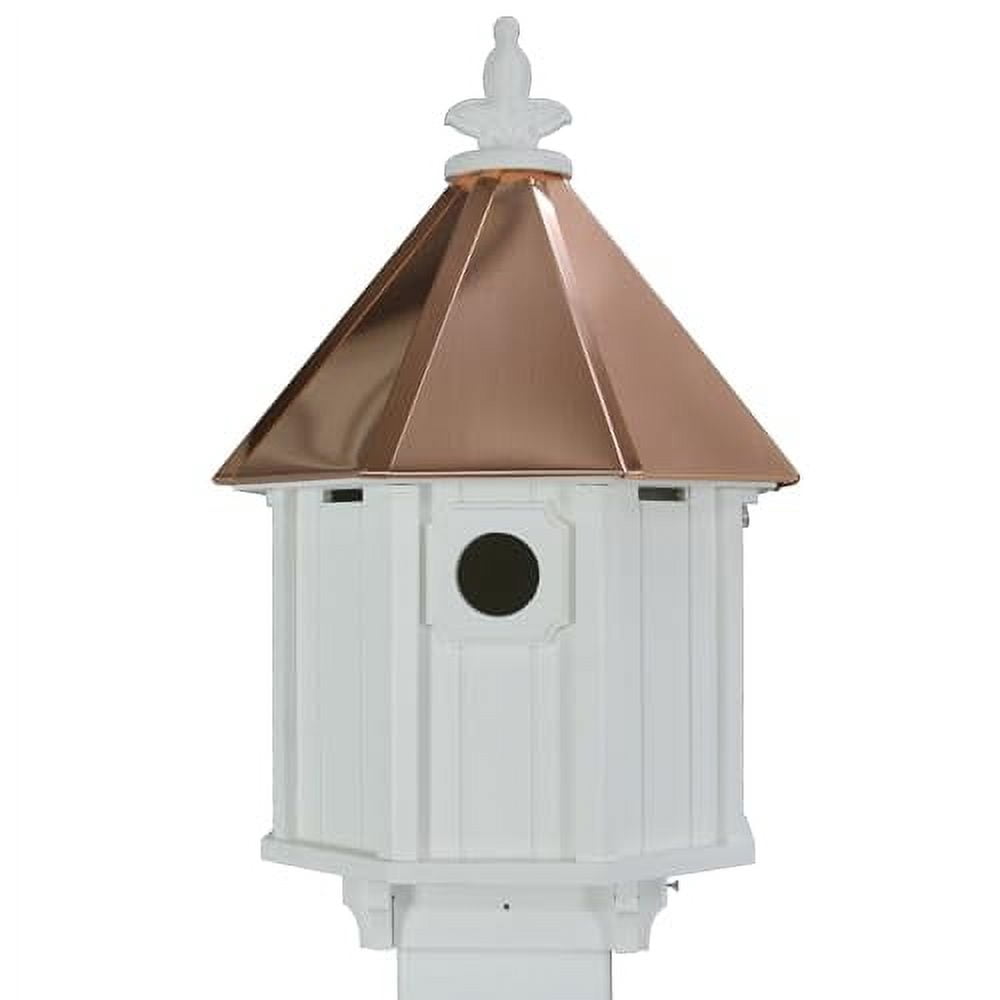Bluebird Songbird Duplex Bird House with Copper Roof, Made in The USA ...