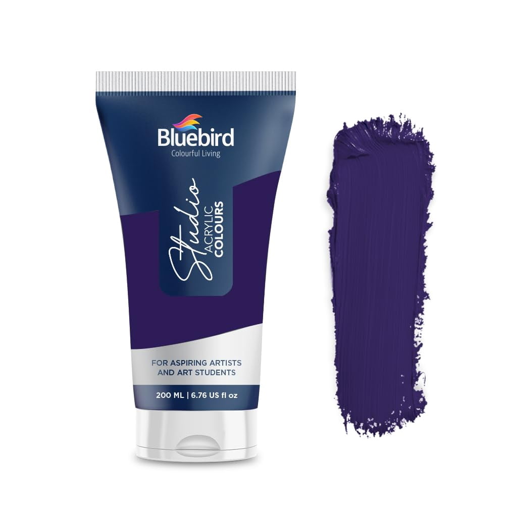Bluebird Studio Acrylic Paint Tube 6.42 Fl Oz / 190ML - Non Toxic, Rich ...