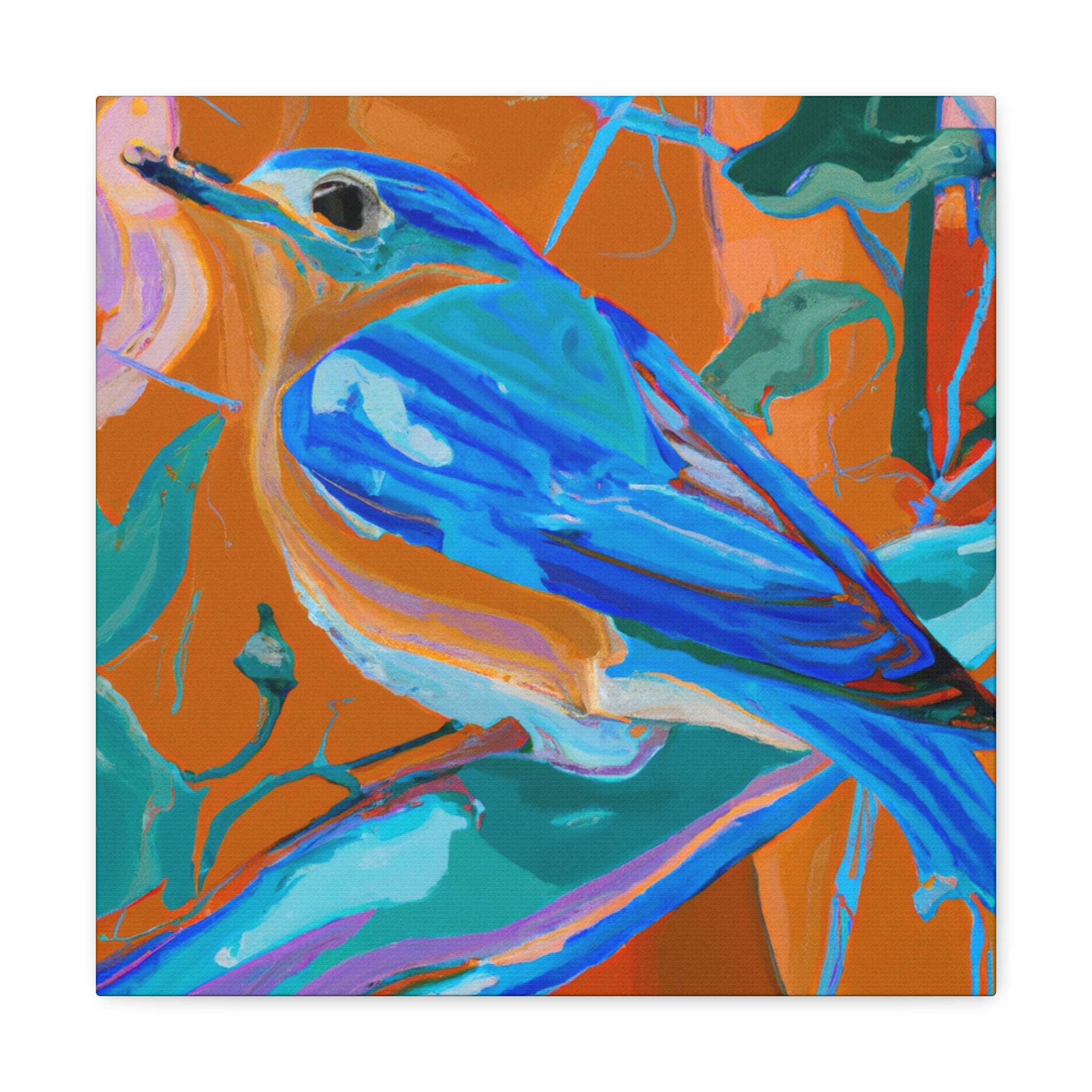 "Bluebird's Fauvist Flair" - Canvas - Walmart.com
