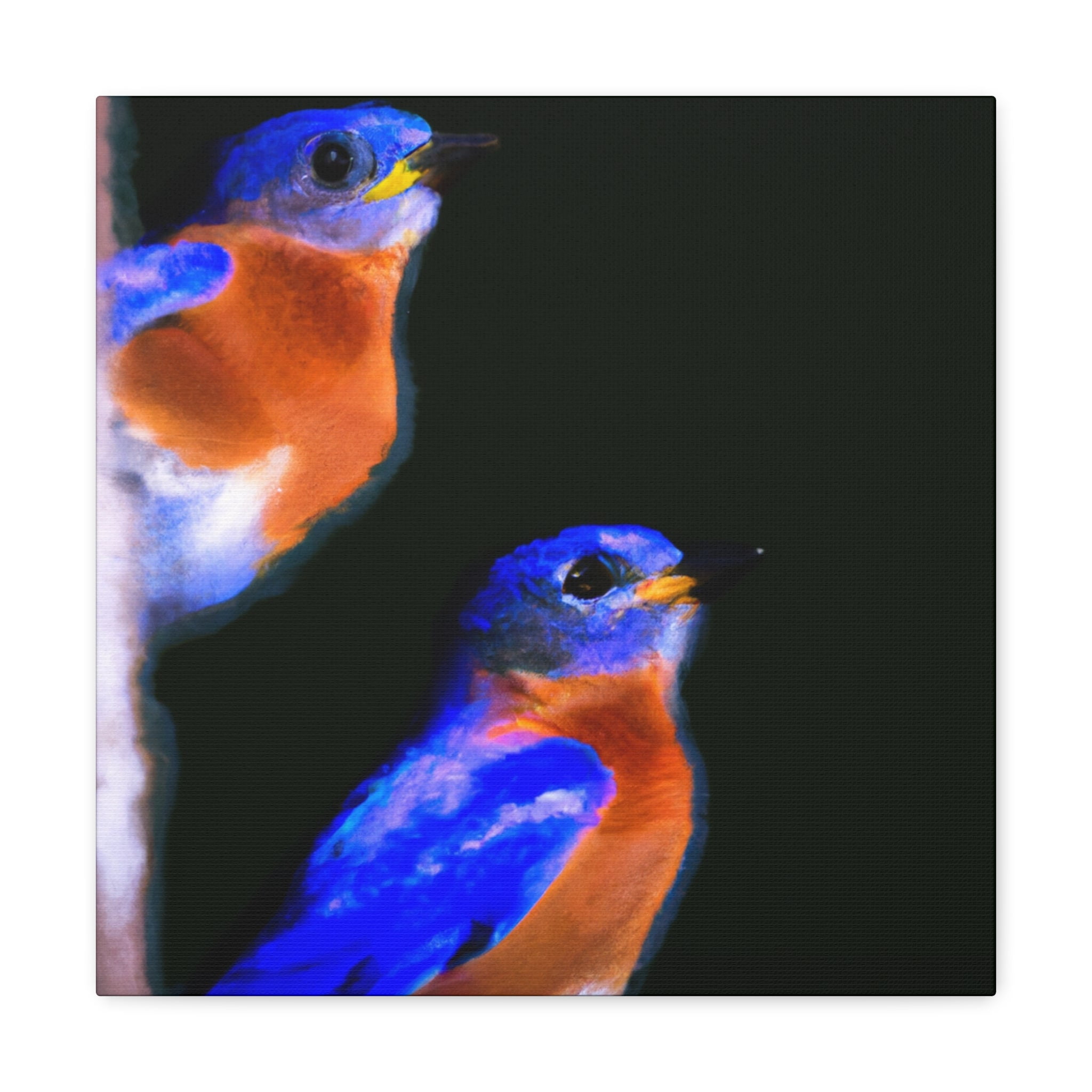 Bluebird's shimmering hue - Canvas - Walmart.com