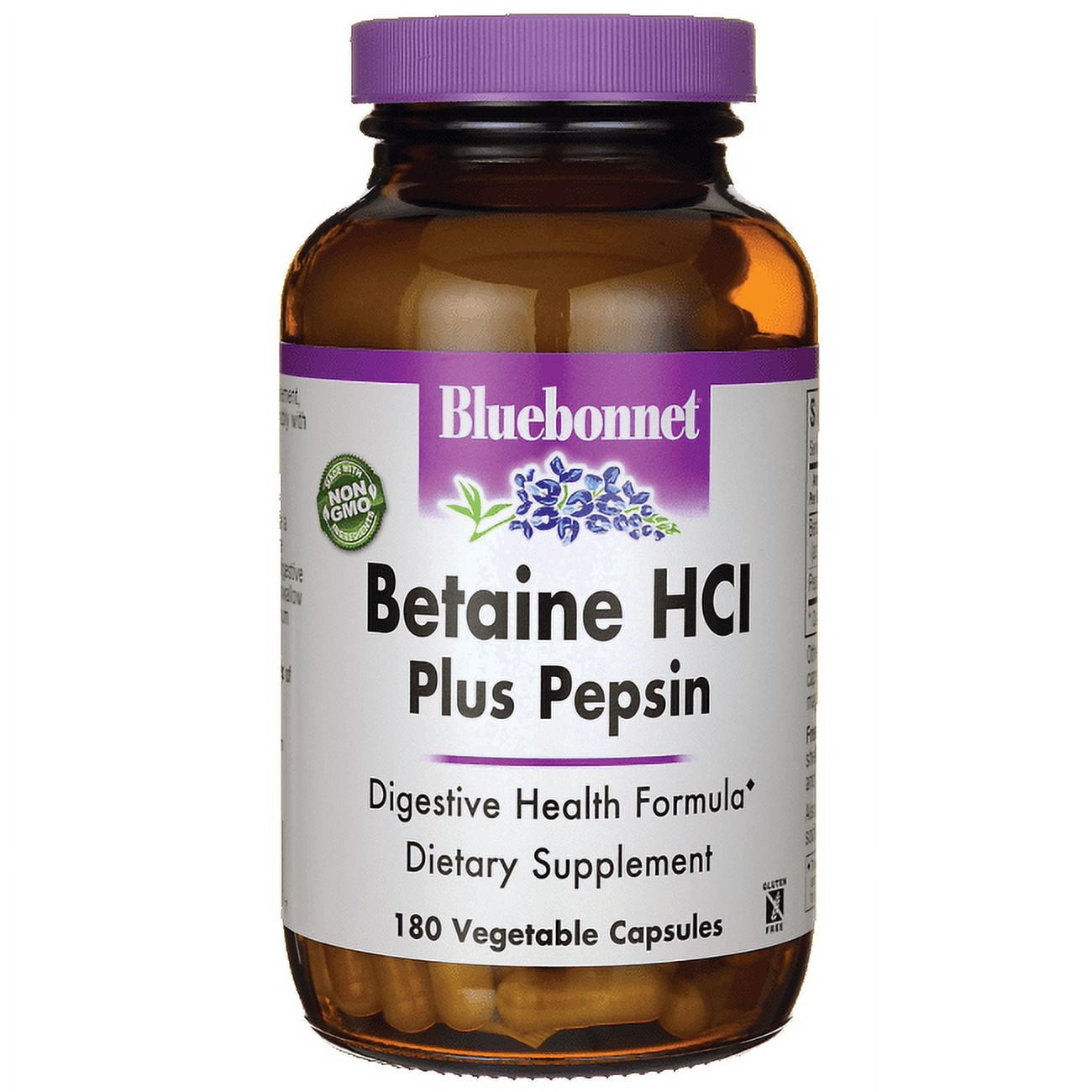 Bluebonnet Betaine Hci Plus Pepsin, 180 Ct - Walmart.com