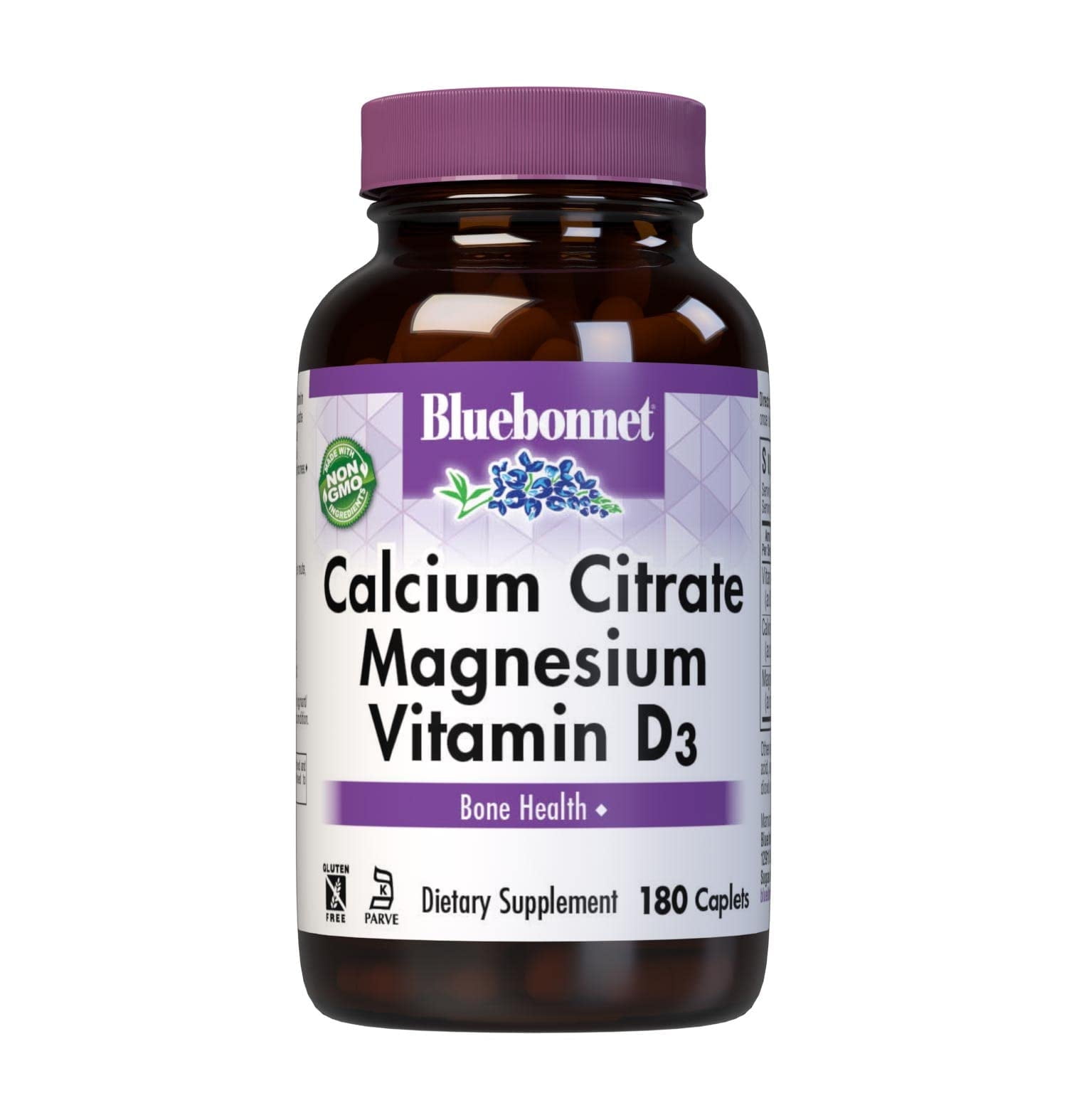 Bluebonnet, Calcium Citrate Magnesium Plus Vitamin D3, 180 Caps ...