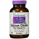 Bluebonnet Calcium Citrate Plus Vitamin D3, 90 Ct - Walmart.com