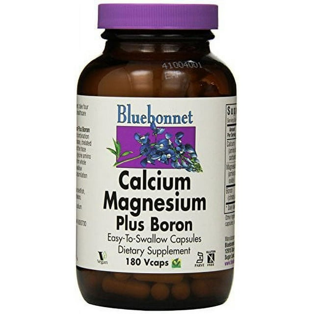 Bluebonnet Calcium Magnesium Plus Boron, 180 Ct - Walmart.com