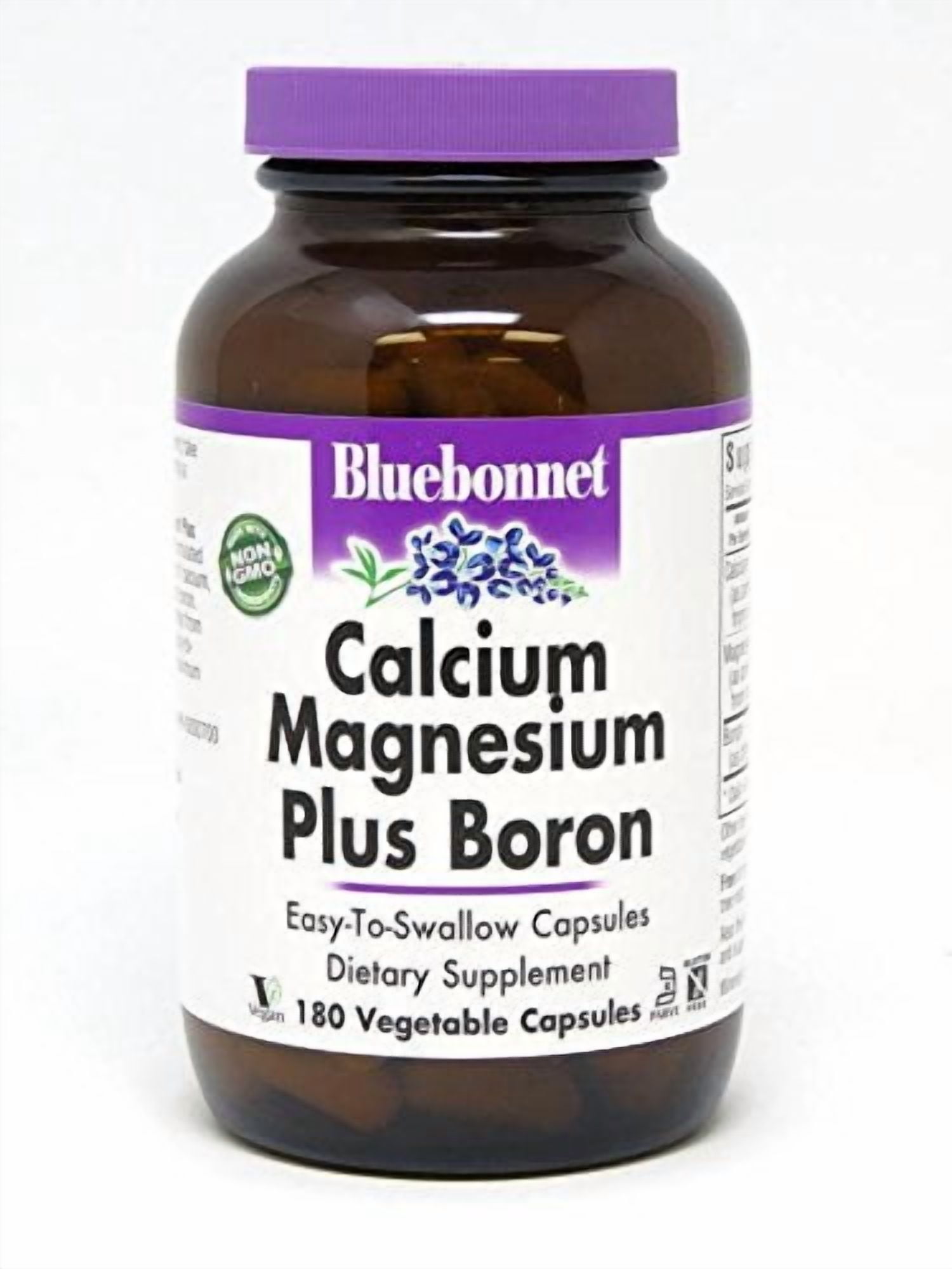 Bluebonnet Nutrition Calcium Magnesium Plus Boron Vegetarian Capsules ...