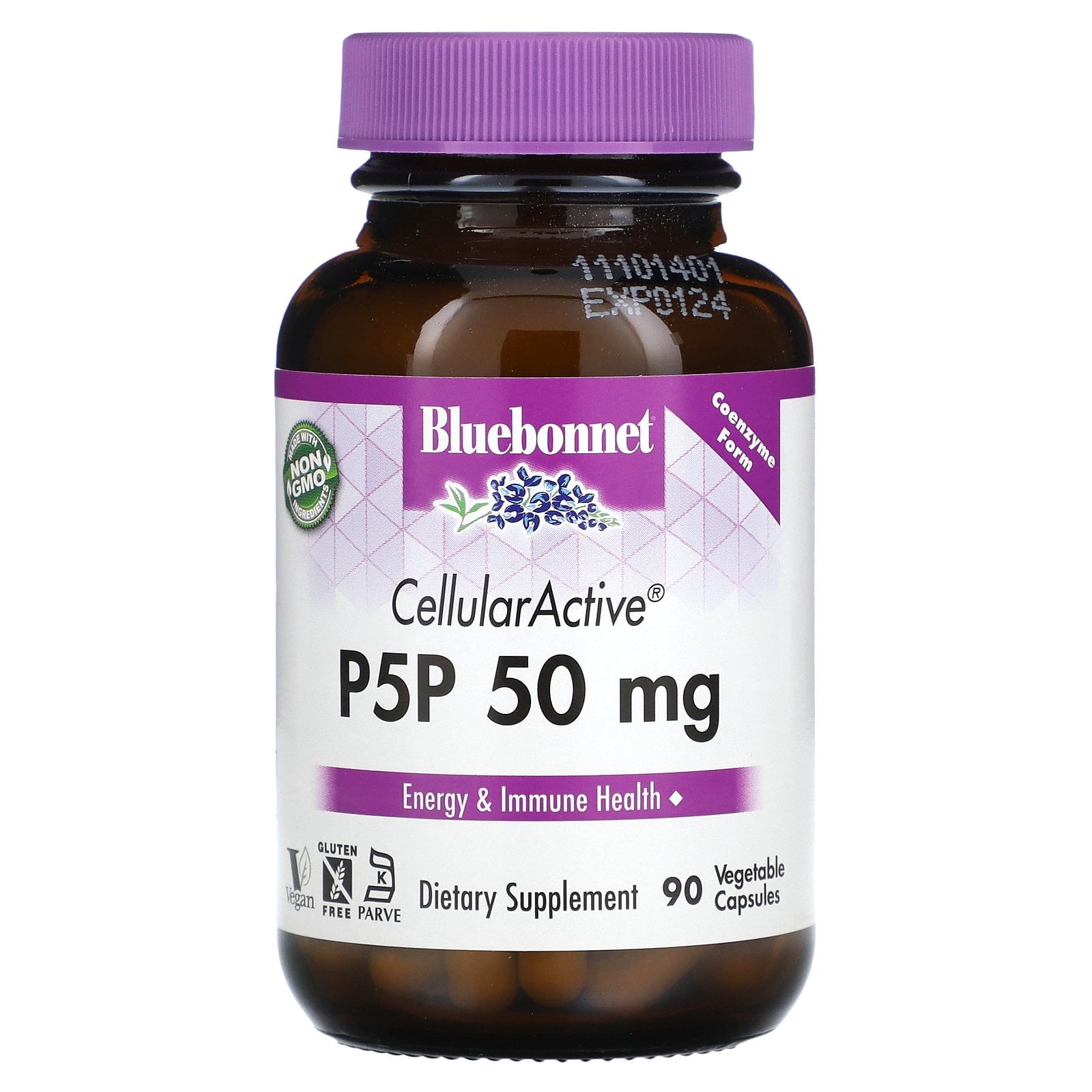 Bluebonnet Nutrition P-5-P 50 mg Vegetarian Capsules, 90 Ct - Walmart.com