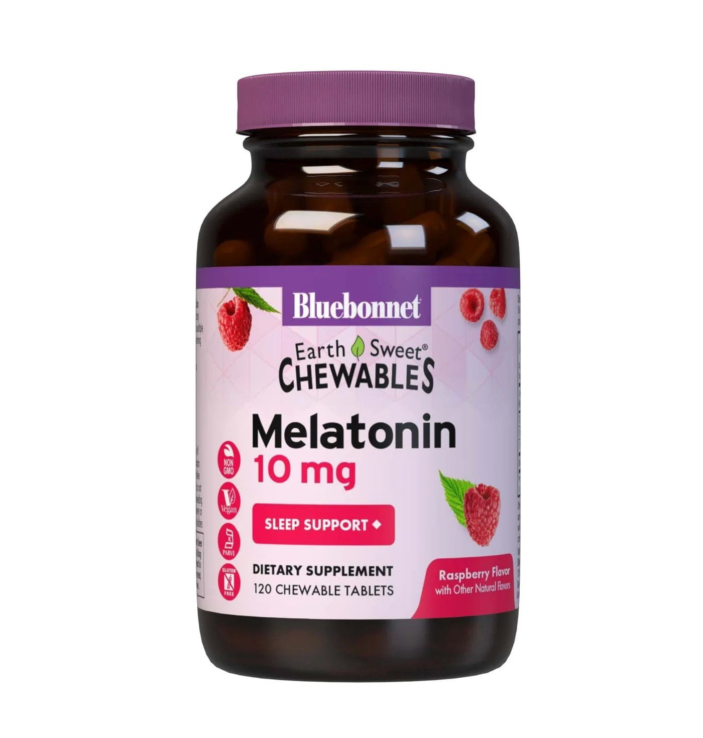Bluebonnet Earth Sweet Chewable Melatonin 10 mg-Sleep Support 120 ...