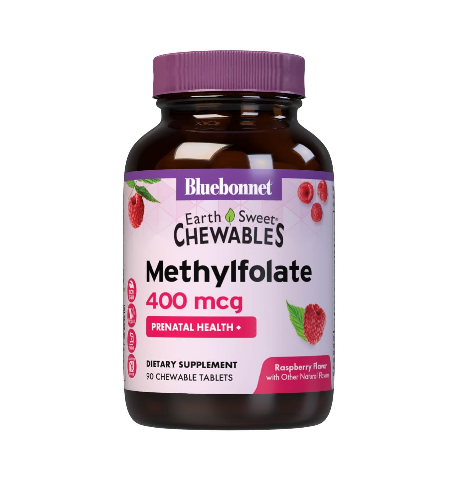 Bluebonnet Earth Sweet Chewables, Active Methylfolate 400 Mcg ...