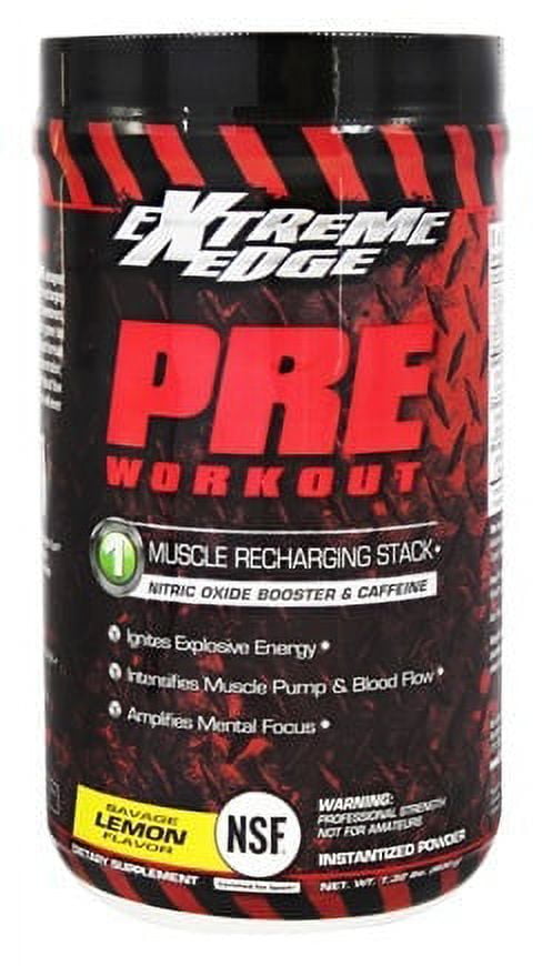 Bluebonnet Extreme Edge Pre Workout Lemon 1.32 lbs Powder - Walmart.com