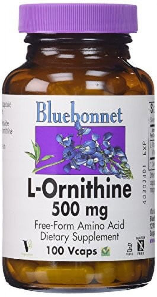 Bluebonnet L-Ornithine 500 Mg, 100 Ct - Walmart.com