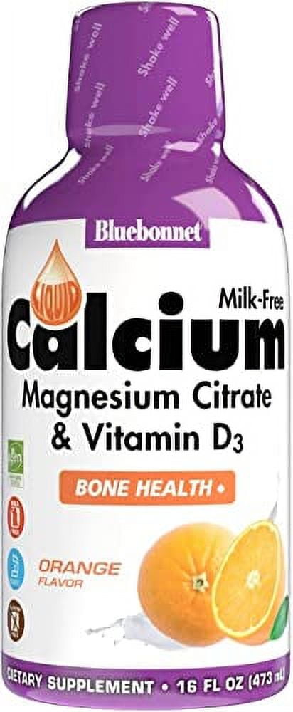 Bluebonnet Nutrition Liquid Calcium Magnesium Citrate with Vit D3 ...