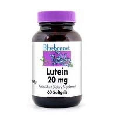 Bluebonnet Lutein 20 Mg Eye Health, Sight Care, Vision Support, 60 Ct ...