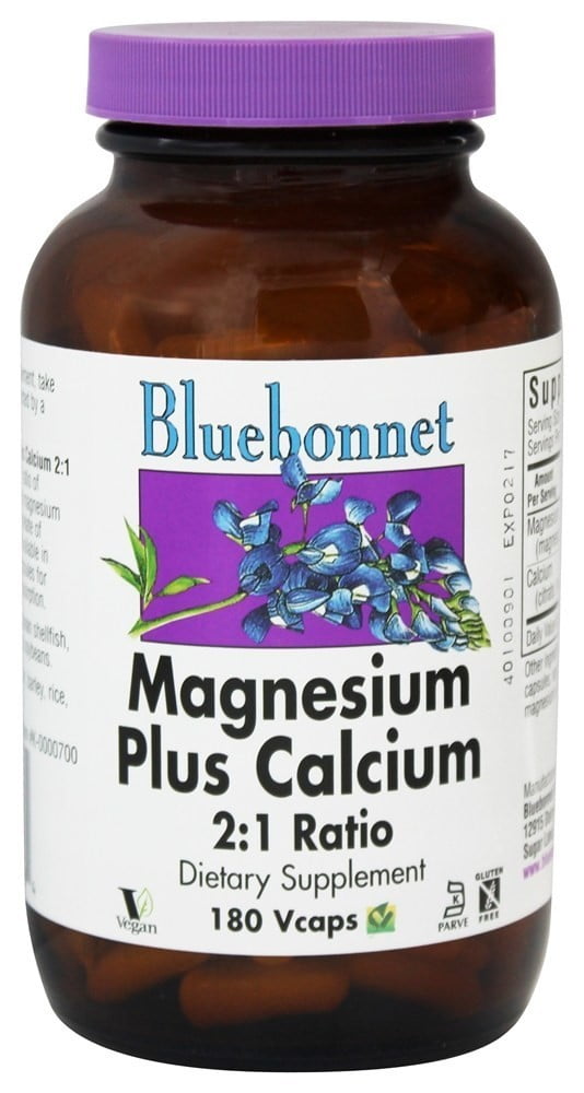 Bluebonnet Magnesium Calcium 2 1 Ratio 180 Ct