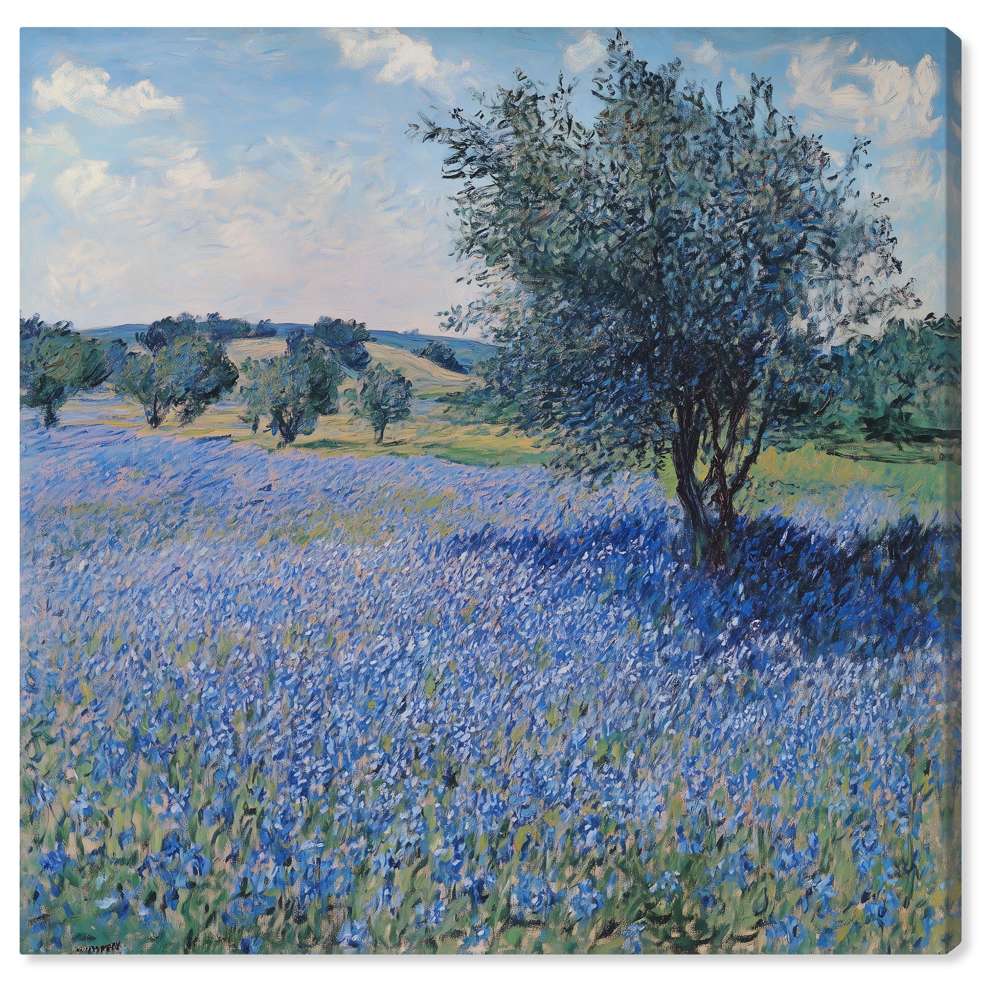 Bluebonnet Meadow II Canvas Pastel Landscape by Art Remedy, Gallery ...