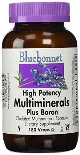 Bluebonnet Multi Minerals Plus Boron, With Iron, 180 Ct - Walmart ...