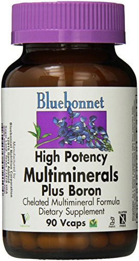 Bluebonnet Multi Minerals Plus Boron, With Iron, 90 Ct - Walmart.com