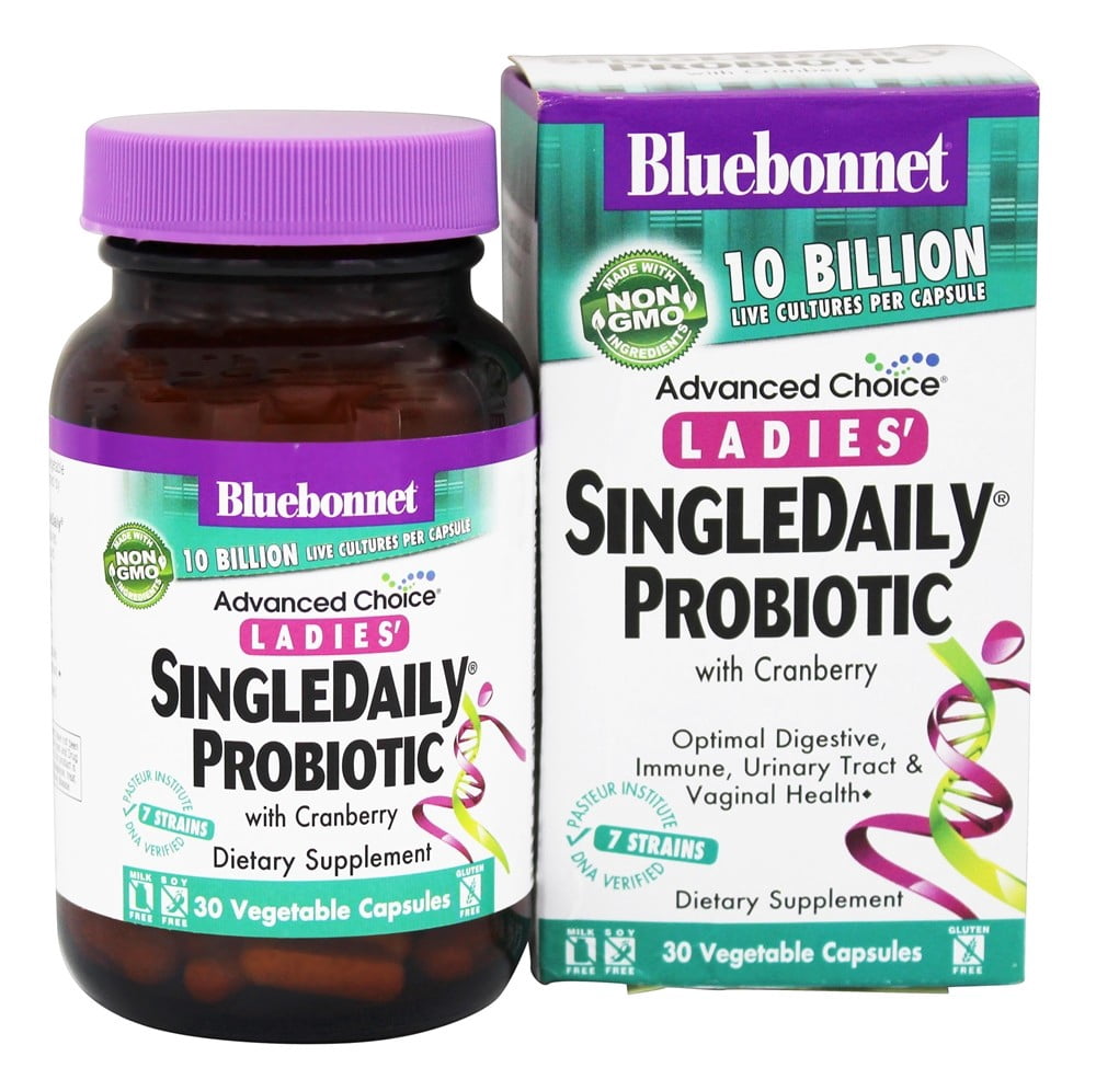 Bluebonnet Nutrition - Advanced Choice Ladies SingleDaily Probiotic 10 ...