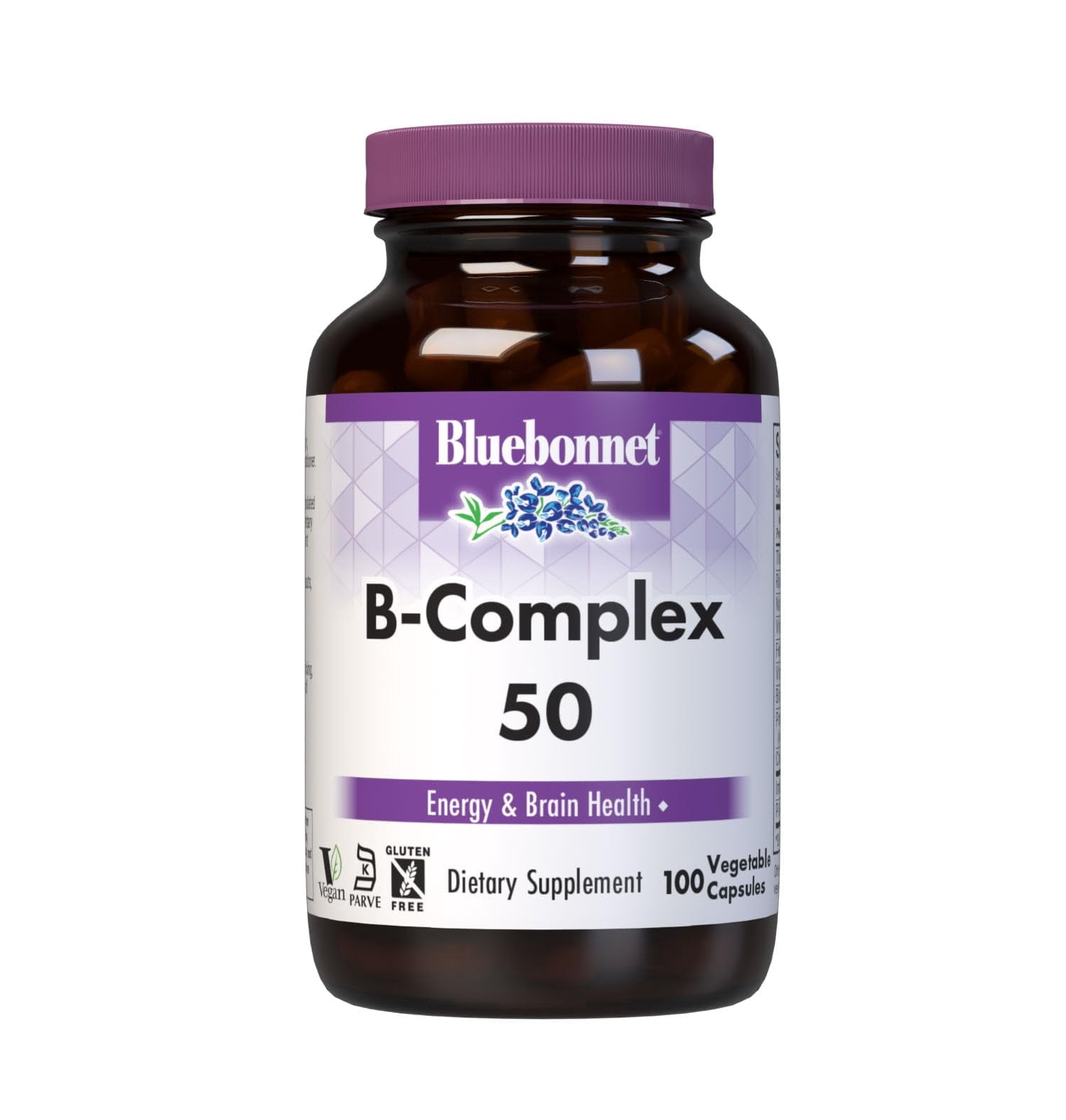 Bluebonnet Vitamin B Complex Full Spectrum B Vitamins - Energy Support ...