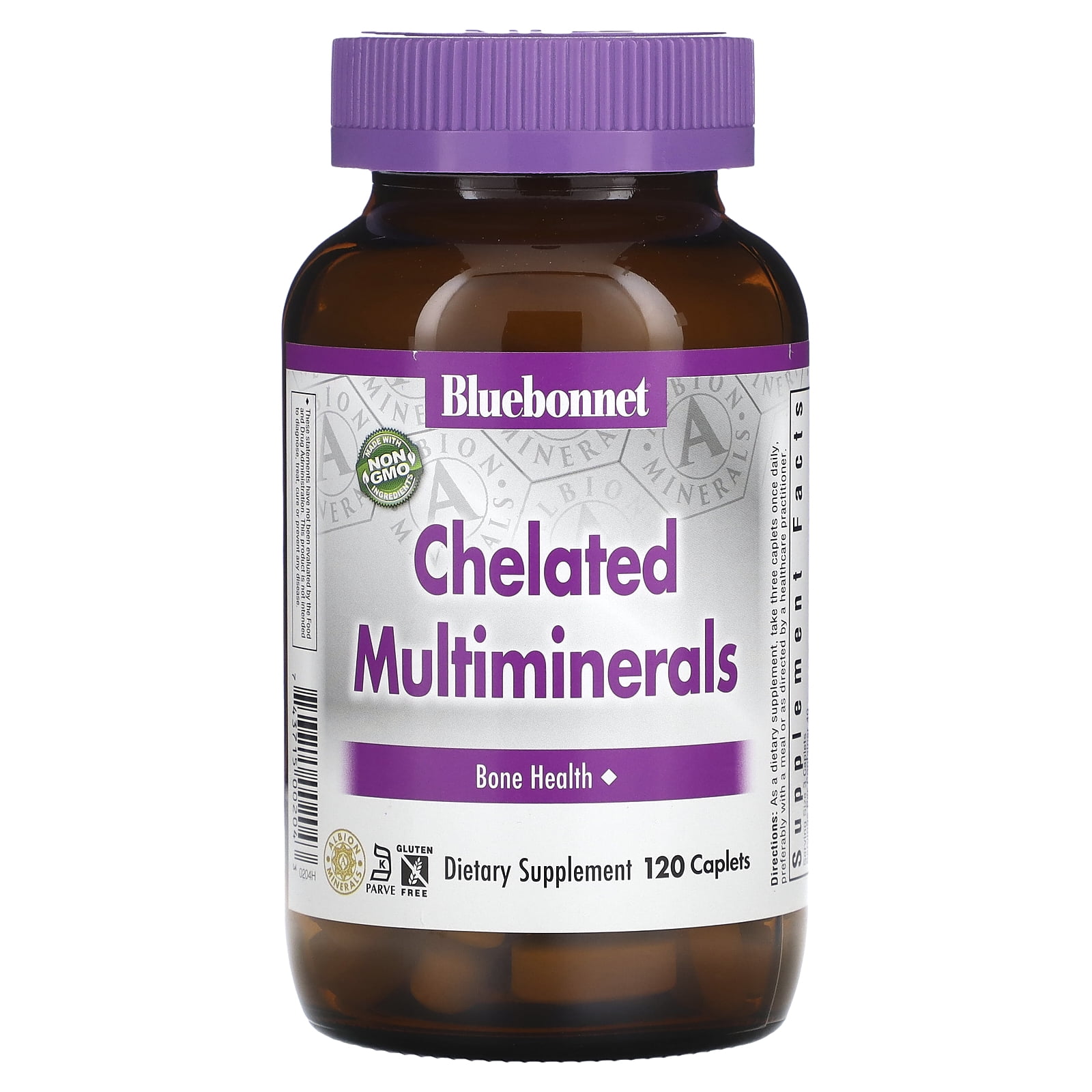 Bluebonnet Chelated Multi Minerals (with Iron) 120 Caplets - Walmart.com