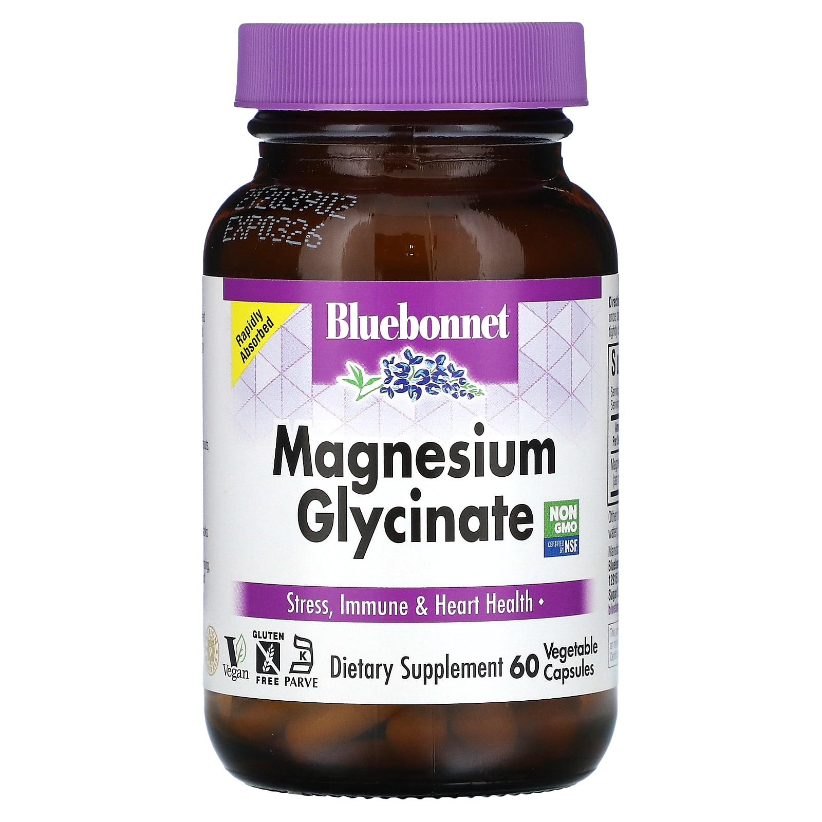 Bluebonnet Nutrition Magnesium Glycinate Chelated Supplement, 60 ... Bluebonnet Nutrition Magnesium Glycinate Chelated Supplement, 60 ...