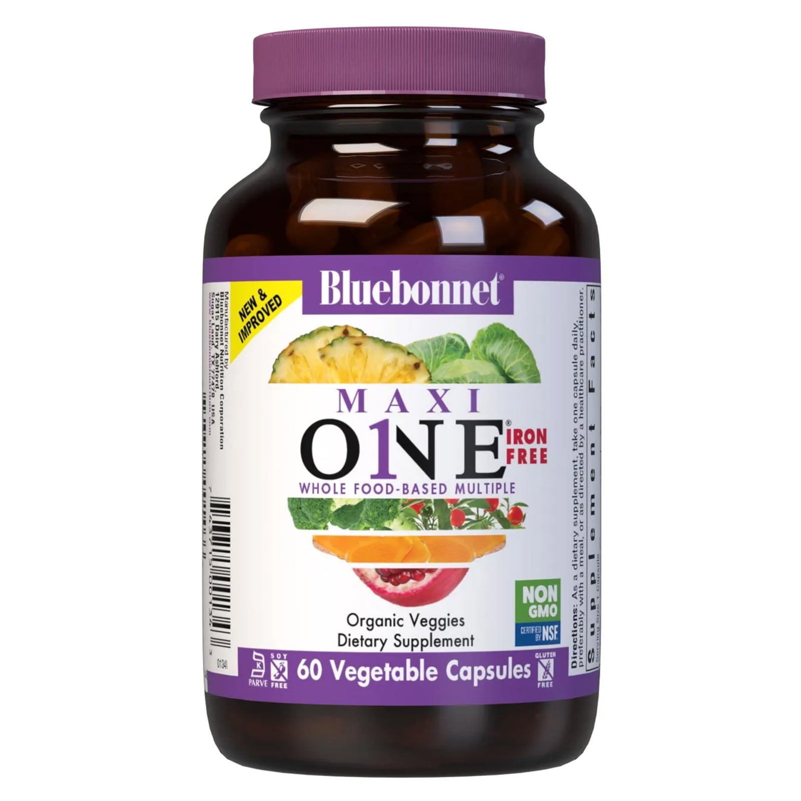 Bluebonnet Nutrition - Maxi One Whole Food-Based Multiple Iron-Free ...