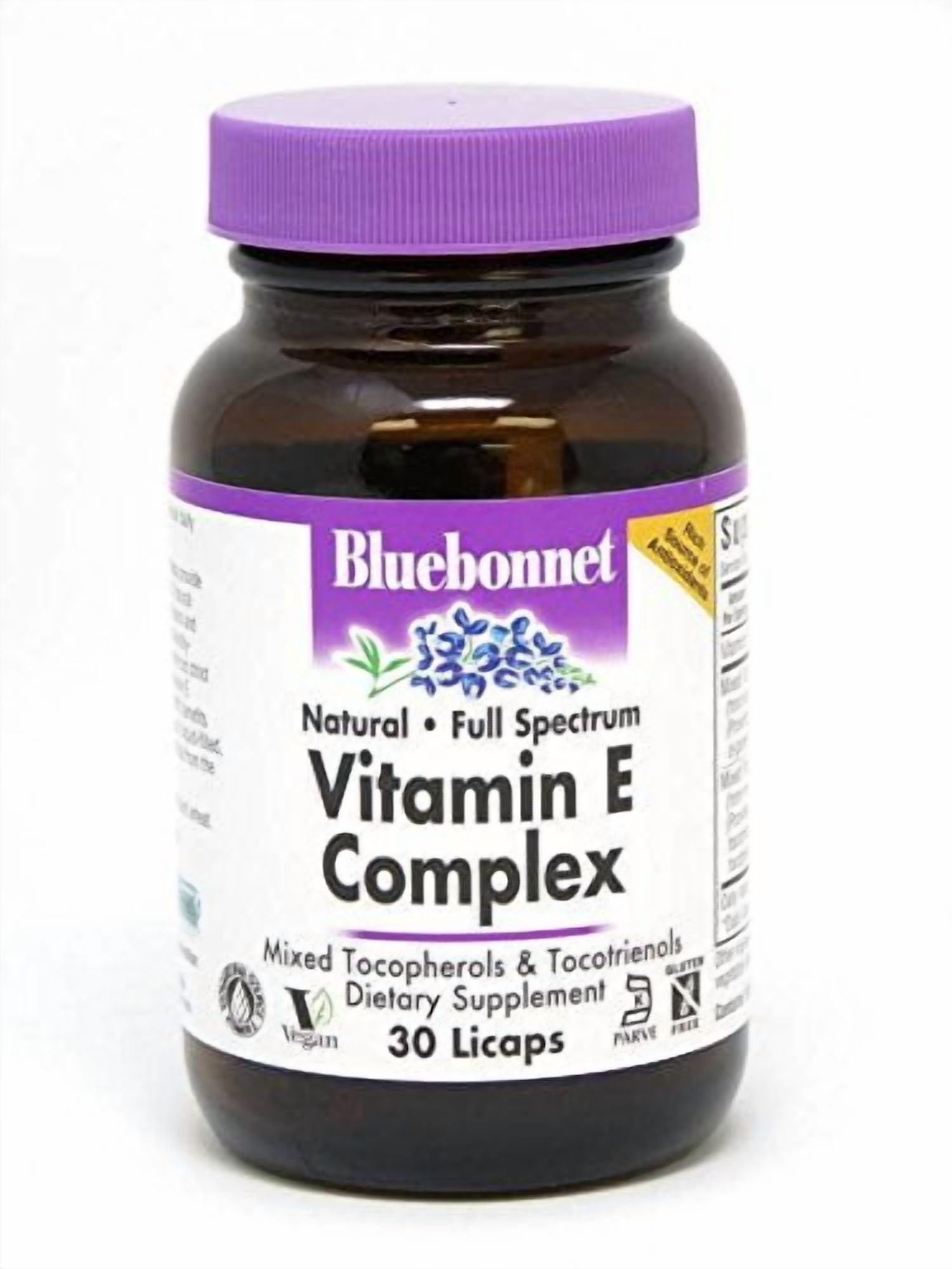 Bluebonnet Nutrition High Gamma Natural Vitamin E Complex, Vegetarian Licaps, 30 Ct - Walmart.com