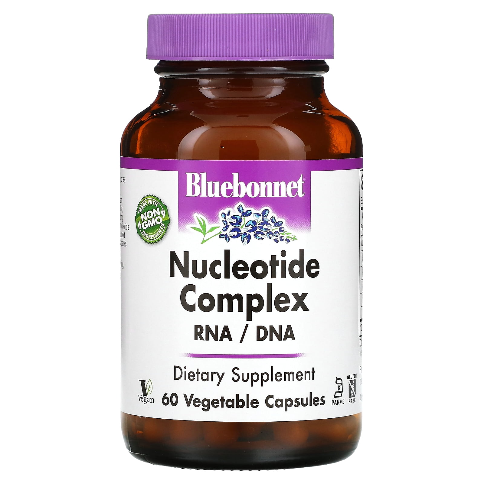 Bluebonnet Nutrition Nucleotide Complex, RNA/DNA, Immune Support, 500mg ...