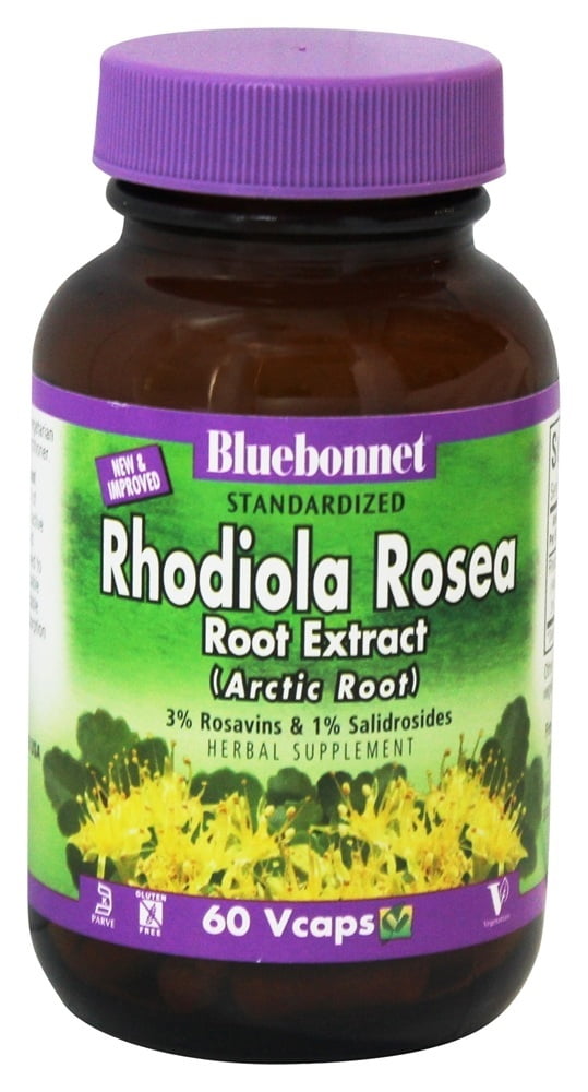Bluebonnet Nutrition - Standardized Rhodiola Rosea Root Extract (Arctic ...