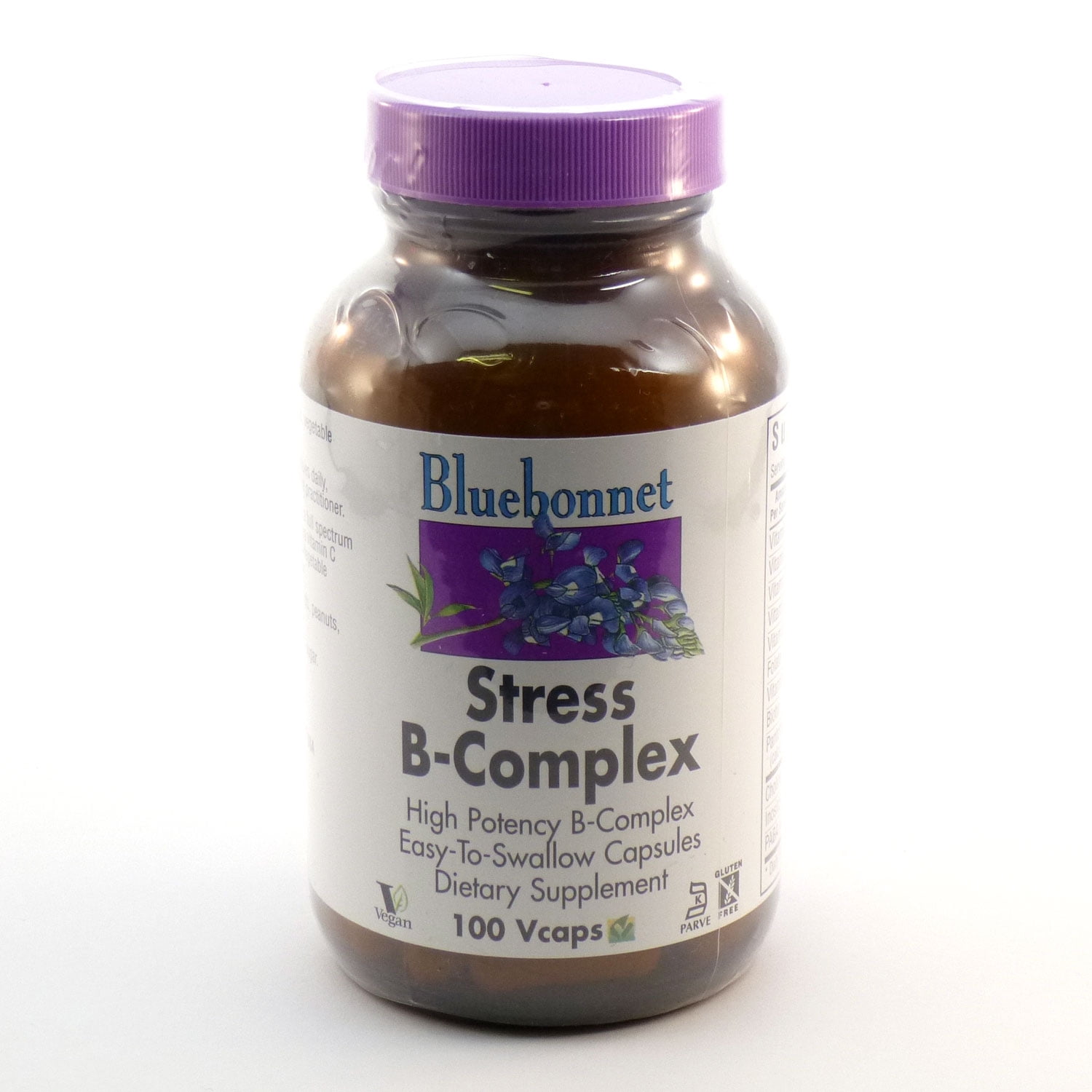 Bluebonnet Nutrition High Potency Stress B-Complex, 1000mg Vitamin C ...