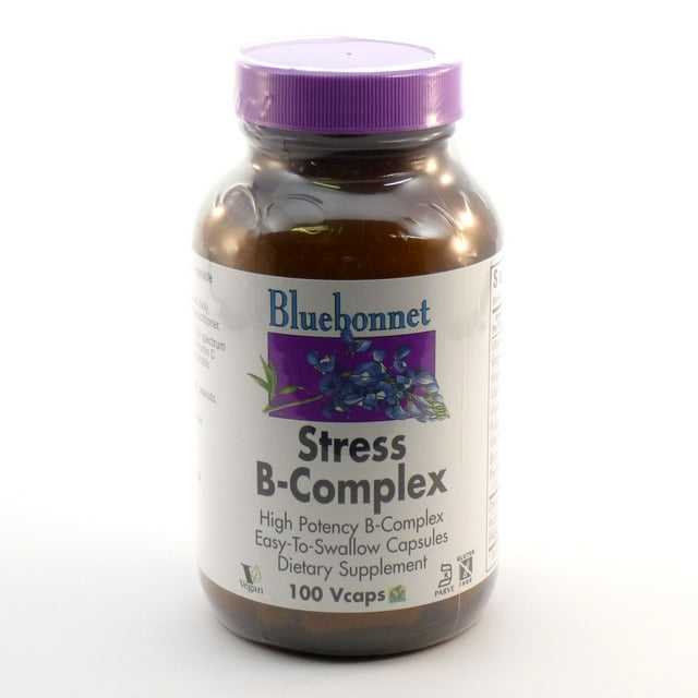 Bluebonnet Nutrition High Potency Stress B-Complex, 1000mg Vitamin C ...
