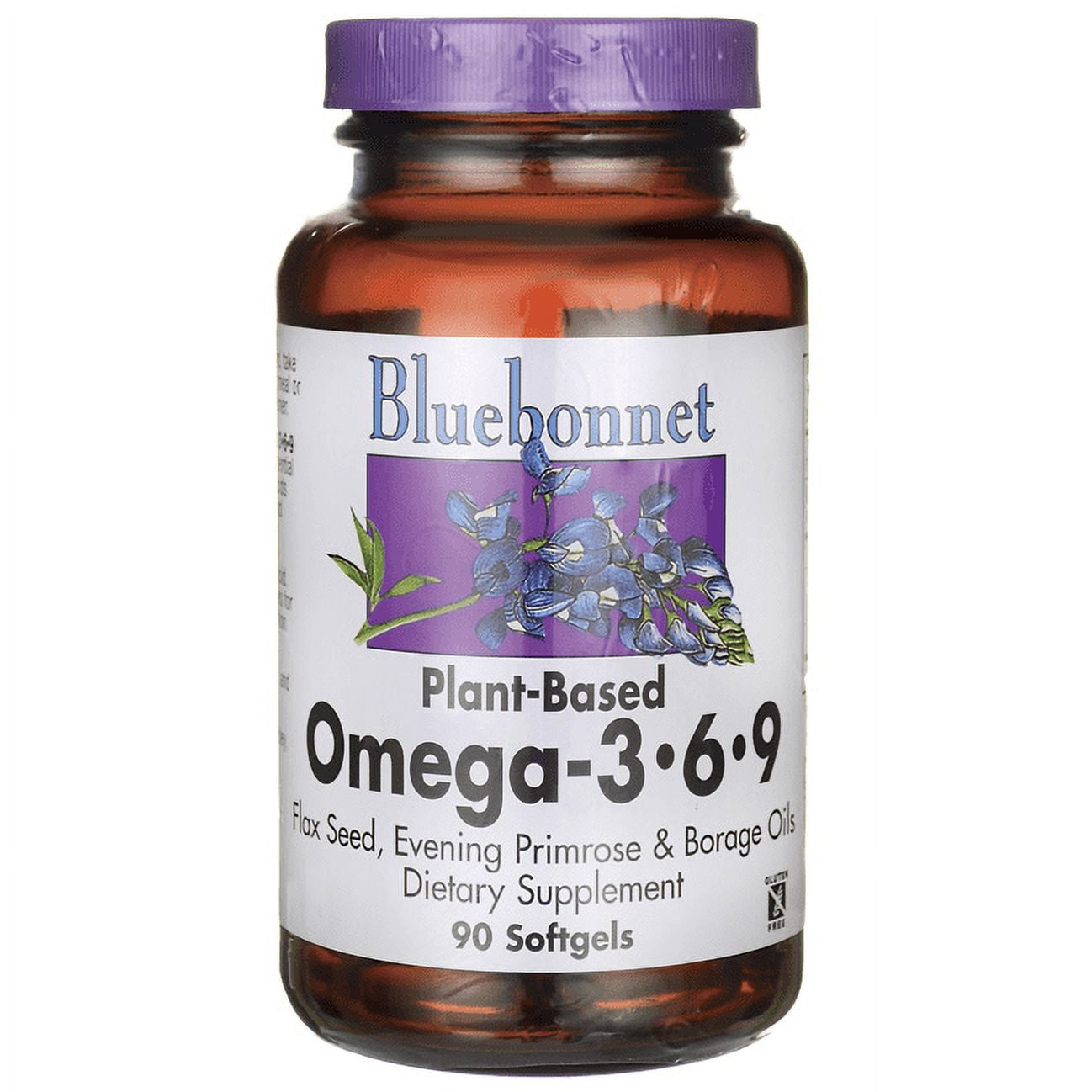 Bluebonnet Plant Based Omega 3-6-9, Flax Borage Flaxseed Supplement ...