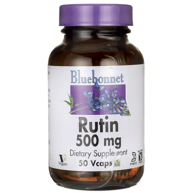 Bluebonnet Rutin 500 Mg. - 50 Vegetarian Capsules - Walmart.com
